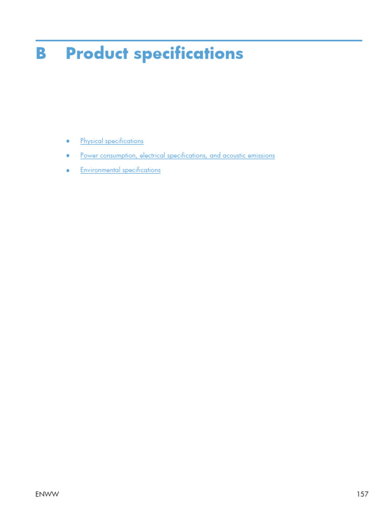 HP LaserJet Pro M425 Specs Overview | PDF | Science & Mathematics