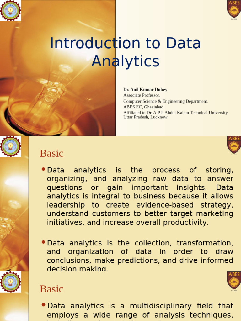 Unit 1 Topic 1 Intro | PDF | Analytics | Predictive Analytics Unit 1 Topic 1 Intro | PDF | Analytics | Predictive Analytics