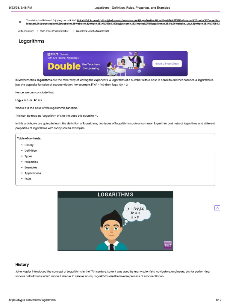 Log | PDF