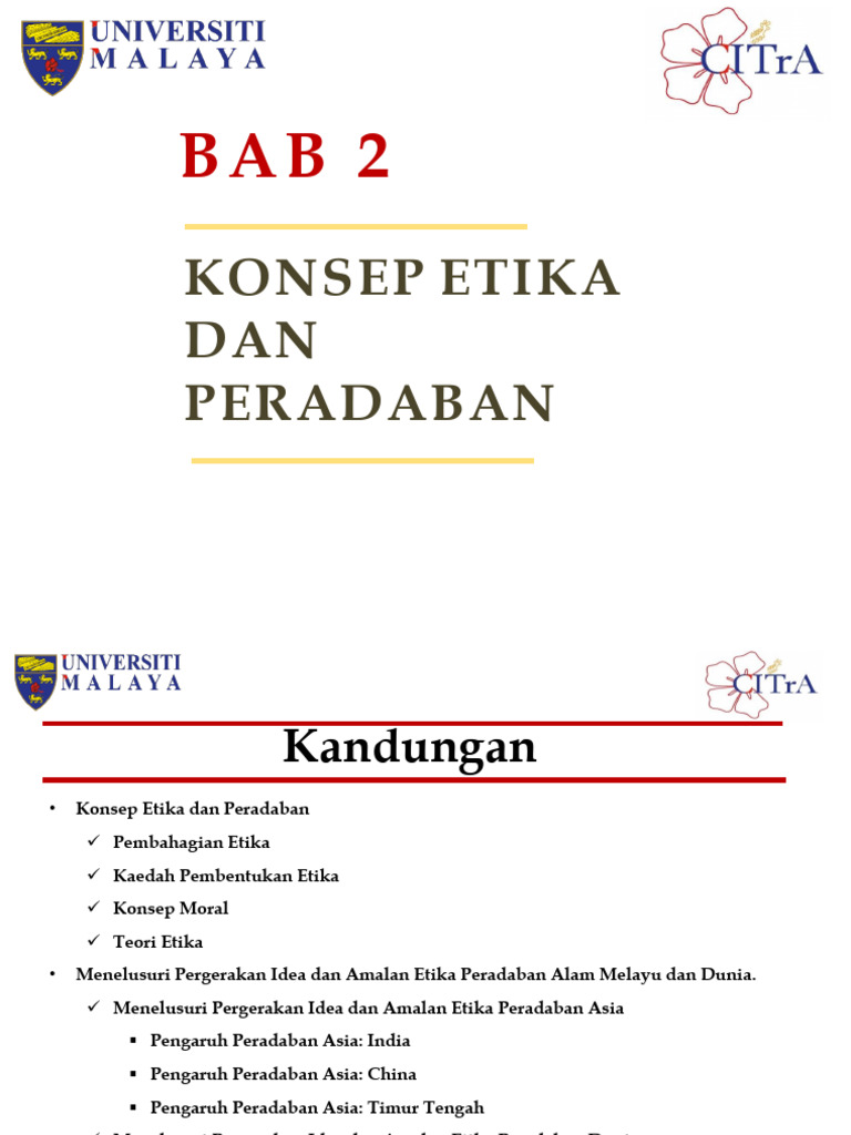 Bab 2 Konsep Etika Dan Peradaban Sem 2 2021 2022 | PDF