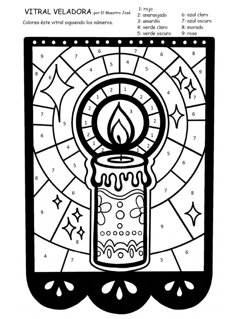 Vitral - Veladora | PDF | Verde | Azul