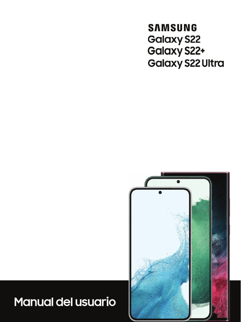 Guía de usuario para Galaxy S22 Series | PDF | Cargador de batería ...