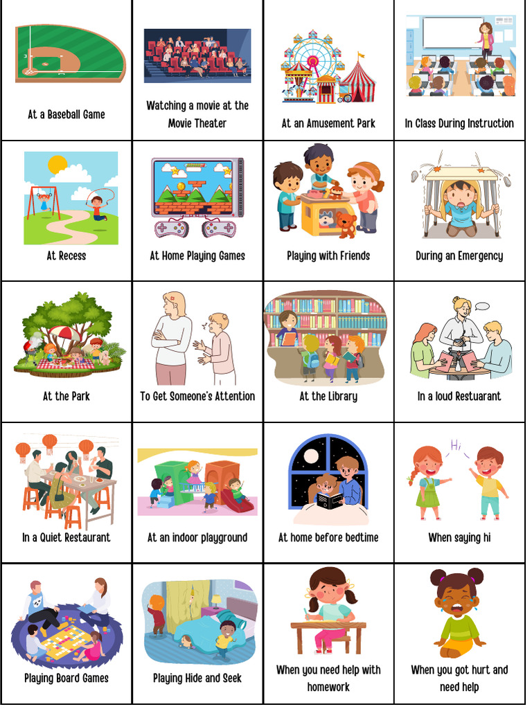 Situational Activities for Kids | PDF