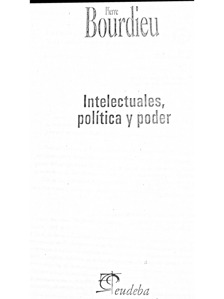 P. Bourdieu | PDF