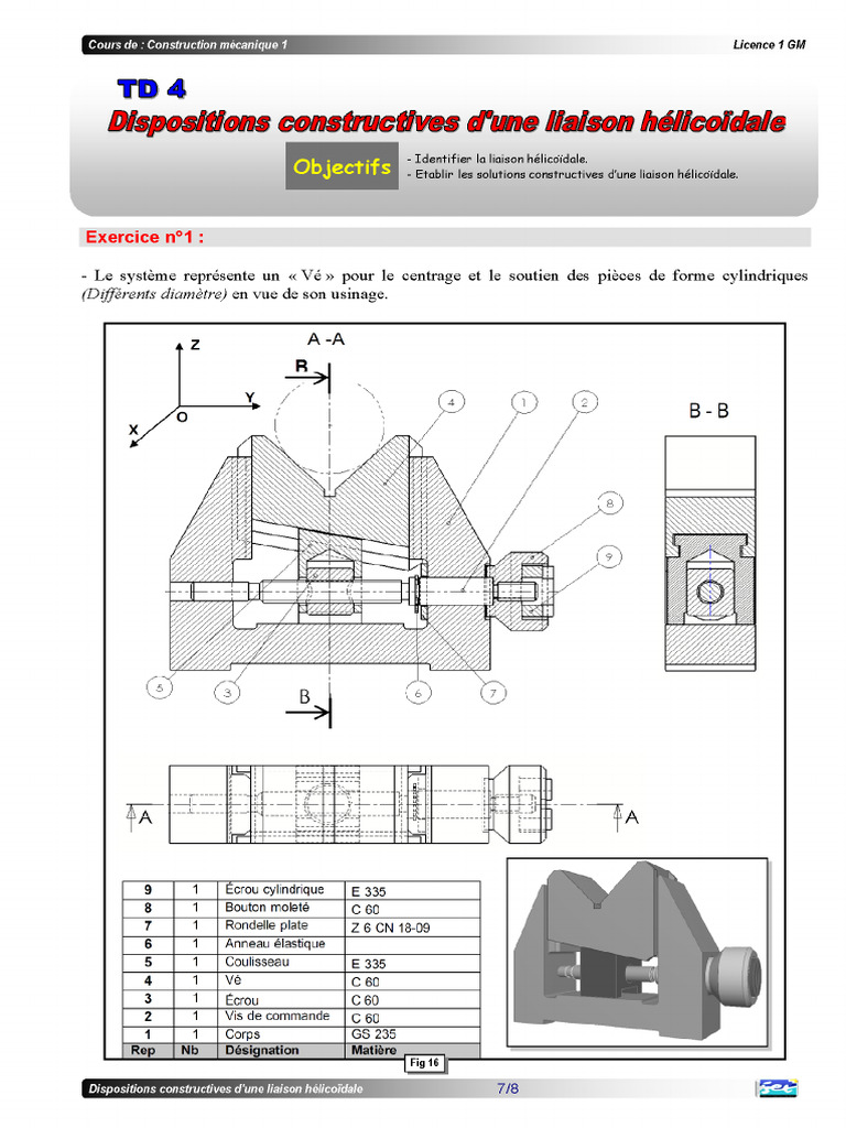 4 TD Liaison Hélicoïdale | PDF