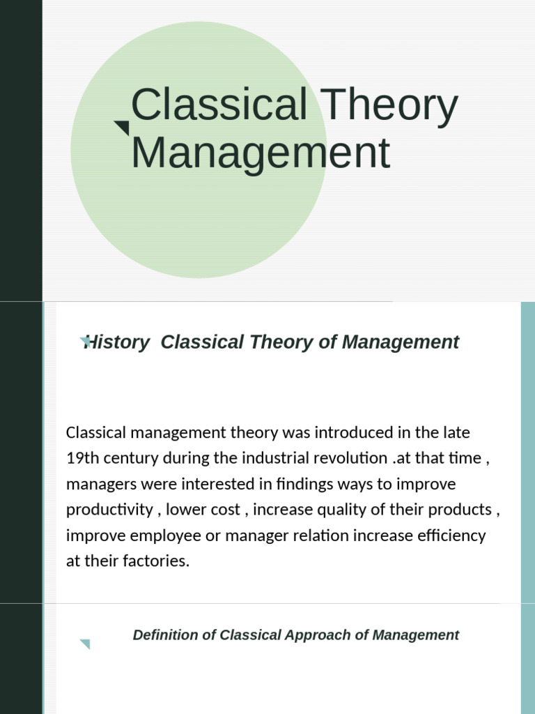 theory management | PDF