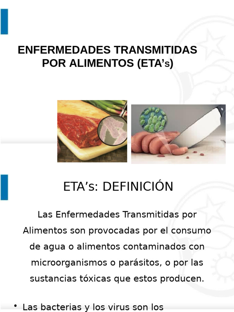 ETA'S | PDF | Enfermedades transmitidas por alimentos | Diarrea
