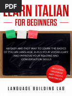 Italian For Beginners A1 | PDF | Grammar | Italian Language