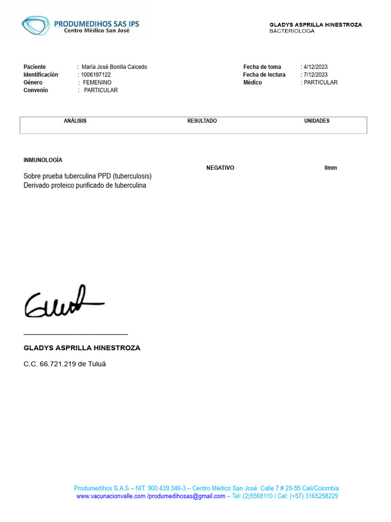 RESULTADO PRUEBA PPD MarÃ - A JosÃ© Bonilla Caicedo . | PDF