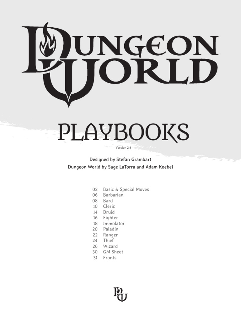 Dungeon - World - Play - Sheets Fillable | PDF