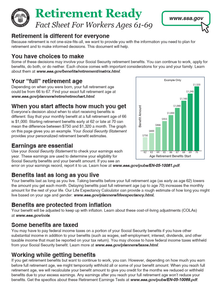 Retirement Planning for Ages 61-69 | PDF | Cost Of Living | Social ...