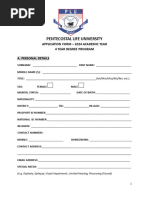 Dwu Non School Leaver Application Form | PDF | Science | Mathematics