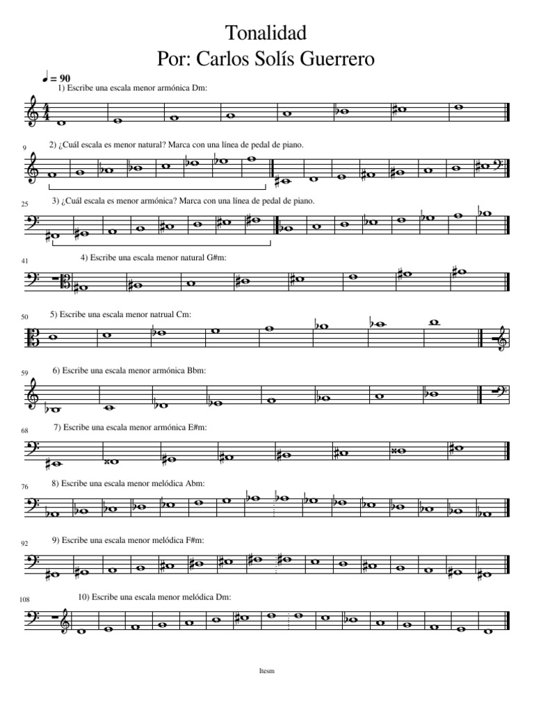 Escalas y Composiciones Musicales | PDF | Composiciones | Musicología