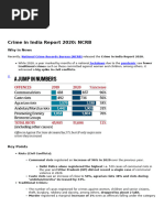 Crime Statistics in India 2023 | PDF | Kidnapping | Crimes