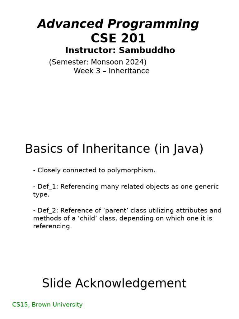 AP M24 Week3 | PDF | Method (Computer Programming) | Inheritance (Object Oriented Programming)
