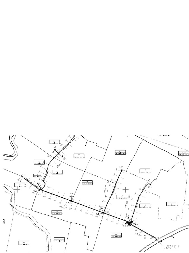 G Sit Plan Saluran Tersier Model | PDF