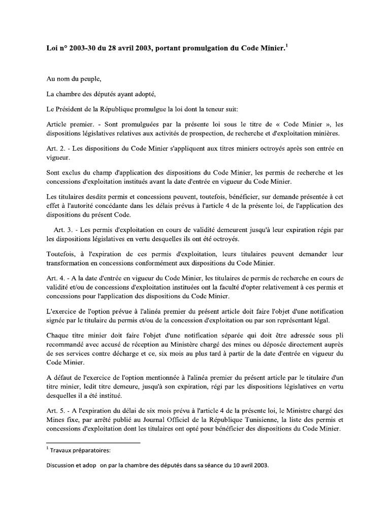 Loi_nÂ°2003-30 | PDF