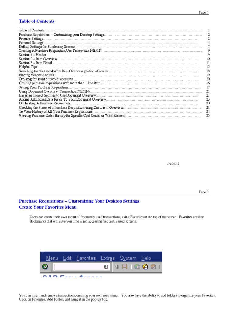 SAP MM - Purchase Requisition Training Manual | PDF | Icon (Computing) | Graphical User Interfaces