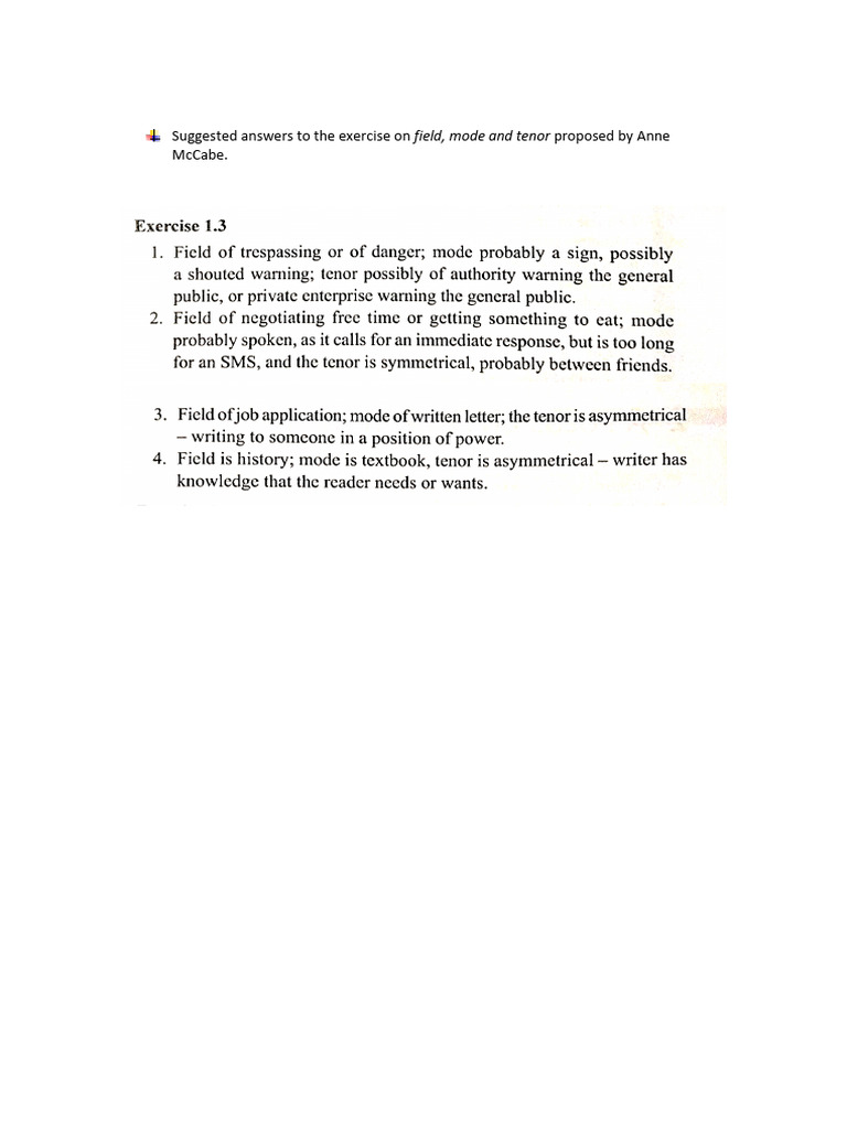 Answer Key 1.3 McCabe | PDF