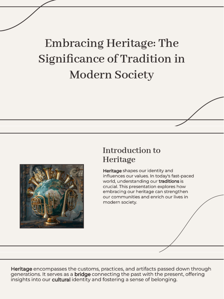 Slidesgo Embracing Heritage The Significance of Tradition in Modern ...