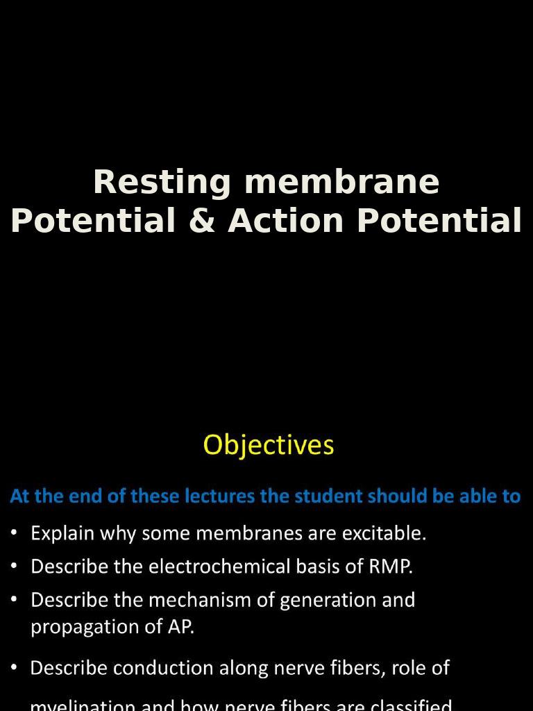 Membrane Potential and Action Potential | PDF