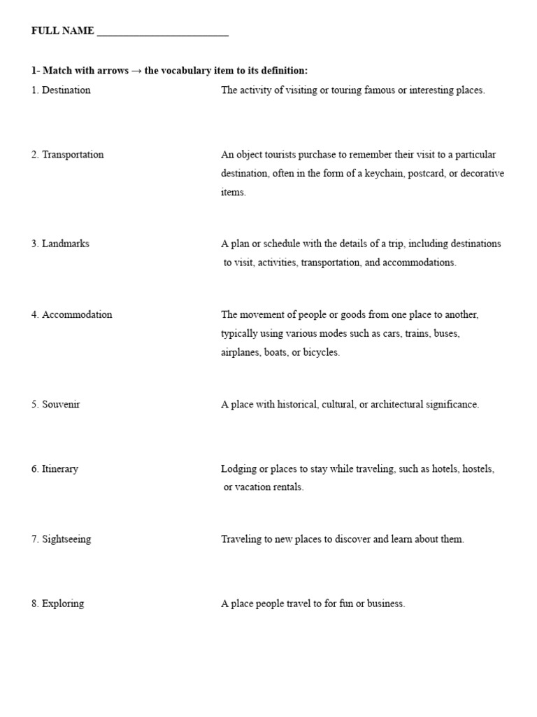 Handout | PDF | Tourism