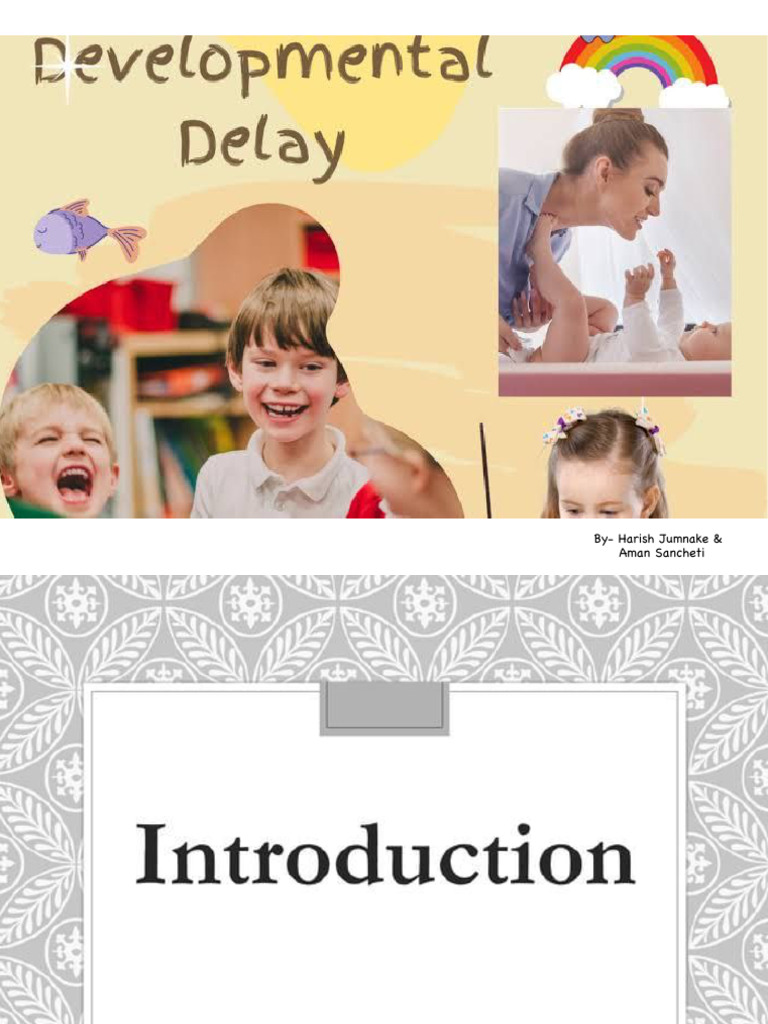Developmental Delay -1 | PDF