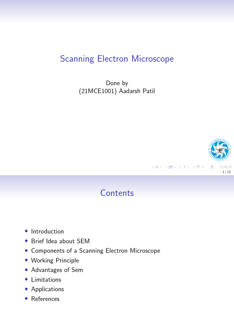 Scanning Electron Microscope | PDF | Scanning Electron Microscope | Microscope