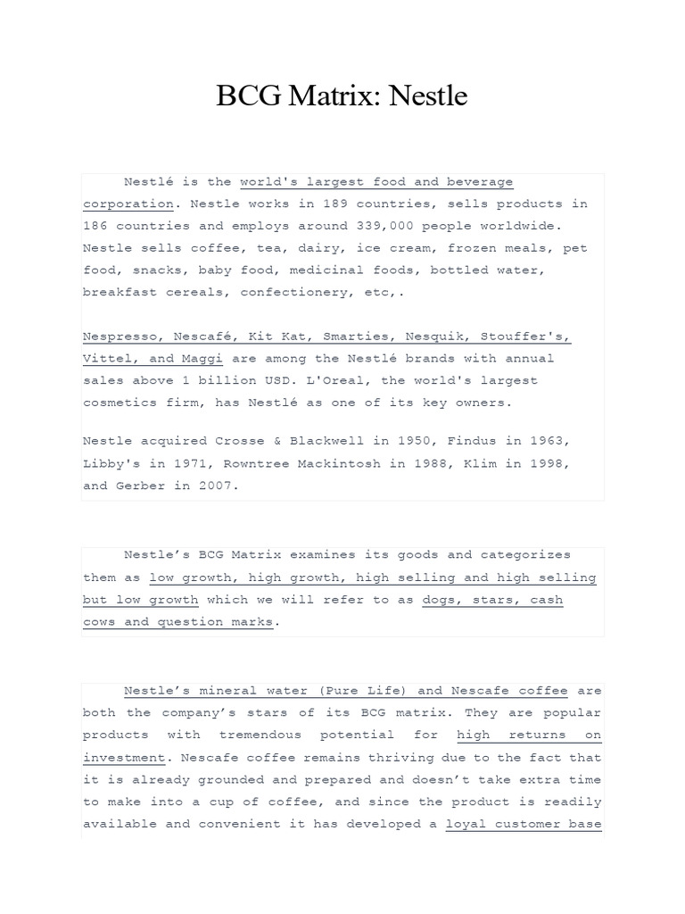 180DC Training Session 1 Task (1) | PDF | Nestlé