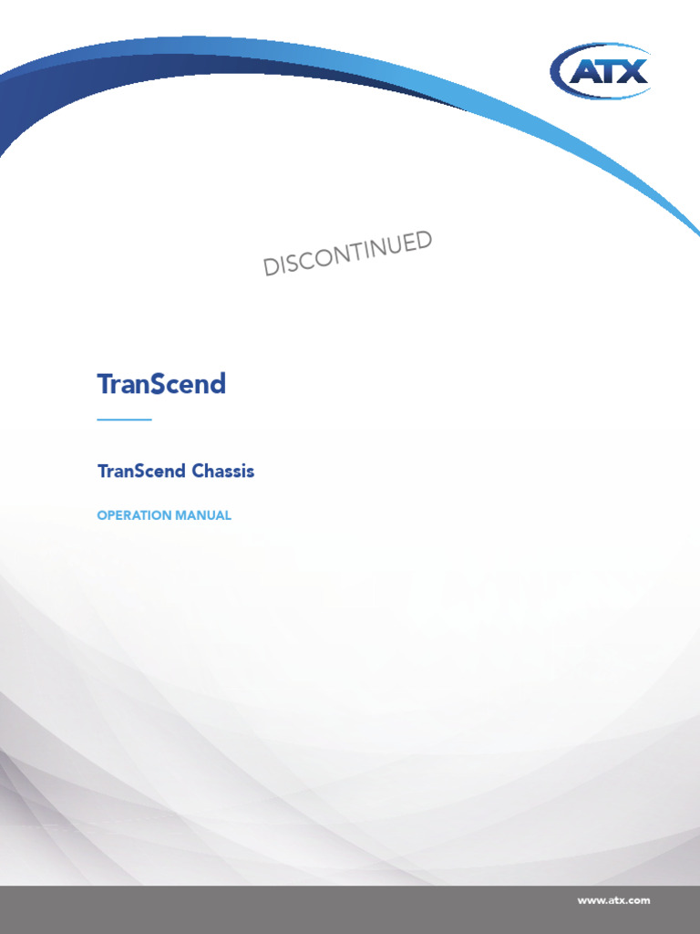 ANW1202 TranScend Chassis Operation Manual | PDF | Menu (Computing ...