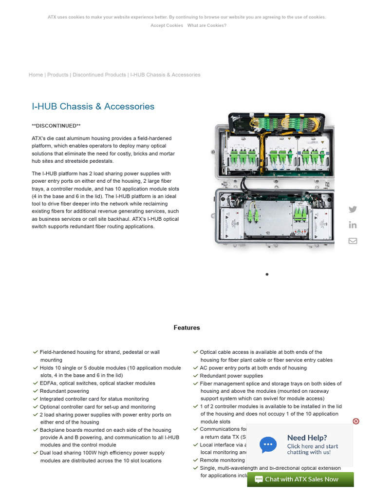 I-HUB Chassis & Accessories - ATX Networks | PDF | Alternating Current ...