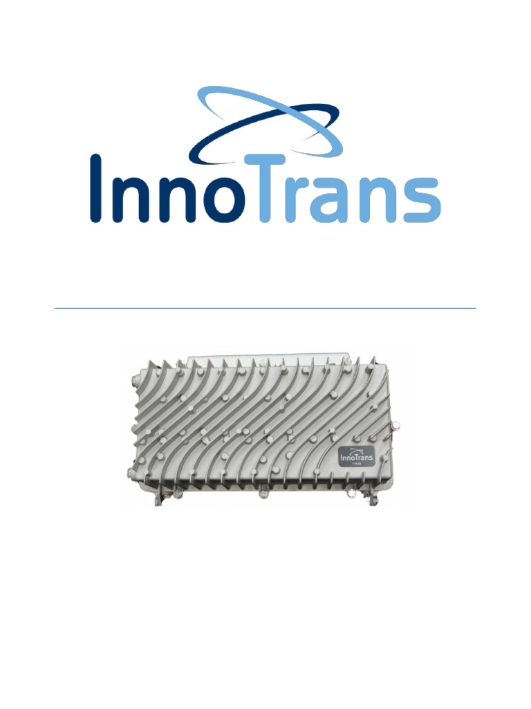 I-HUB Optical Hub. Operational Manual. InnoTrans I-HUB Optical Hub ...