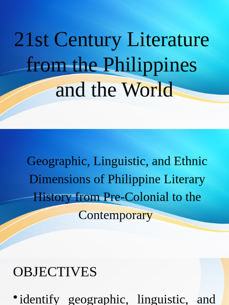 21st Century Literature | PDF | Poetry | Philippines