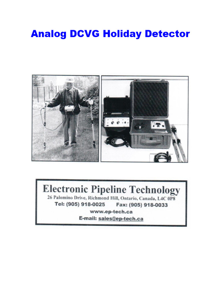 Manual DCVG Holiday Español | PDF | Rectificador | voltaje