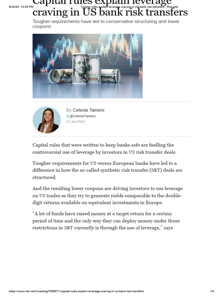 Capital Rules Explain Leverage Craving in US Bank Risk Transfers | PDF ...