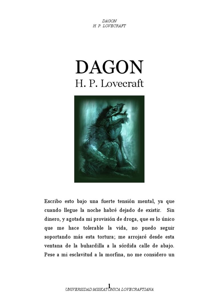 HPLovecraft Dagon | PDF | HP Lovecraft | Luna
