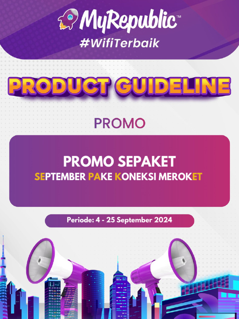 Promo Paket Internet MyRepublic September 2024 | PDF