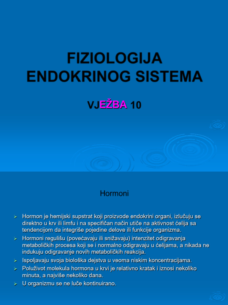 Fiziologija - Vježba 10 | PDF