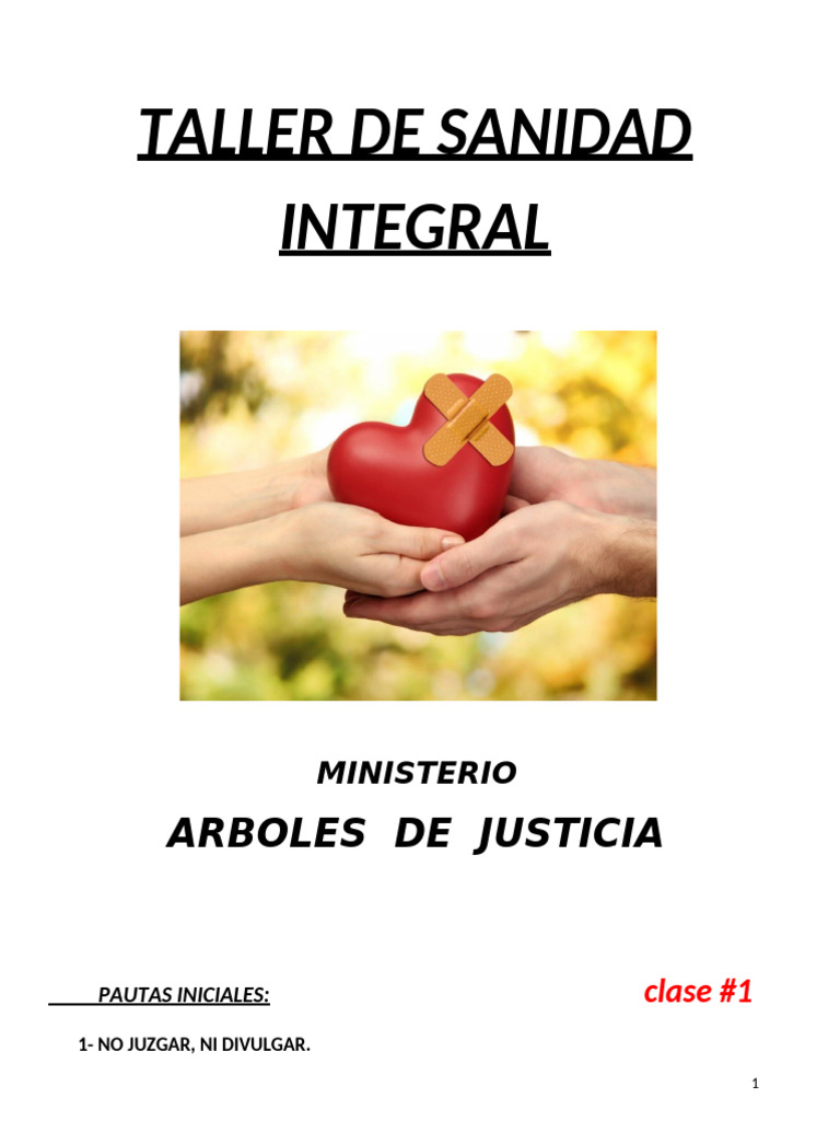 Taller de Sanidad Integral en Dios | PDF | Moisés | Amor