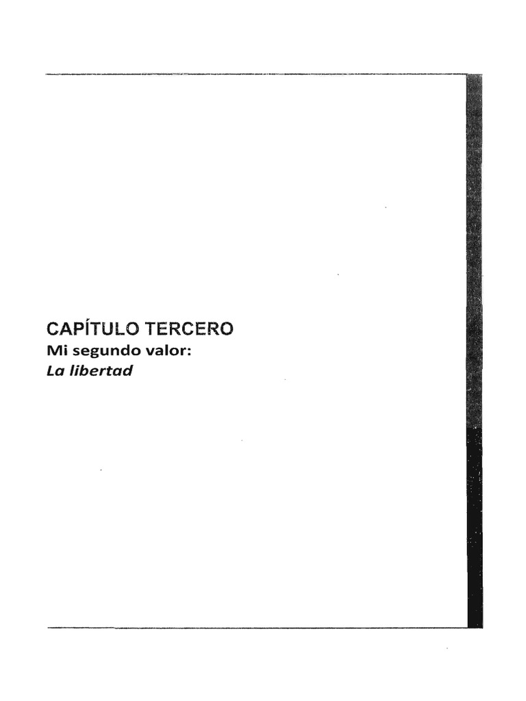 Lectura Mi Segundo Valor - Libertad Semana 7 | PDF | Libertad | Motivación
