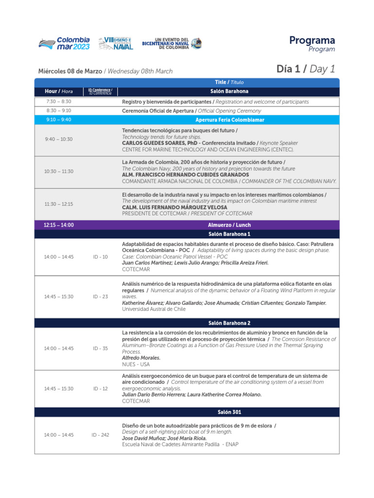 Programa Completo | PDF