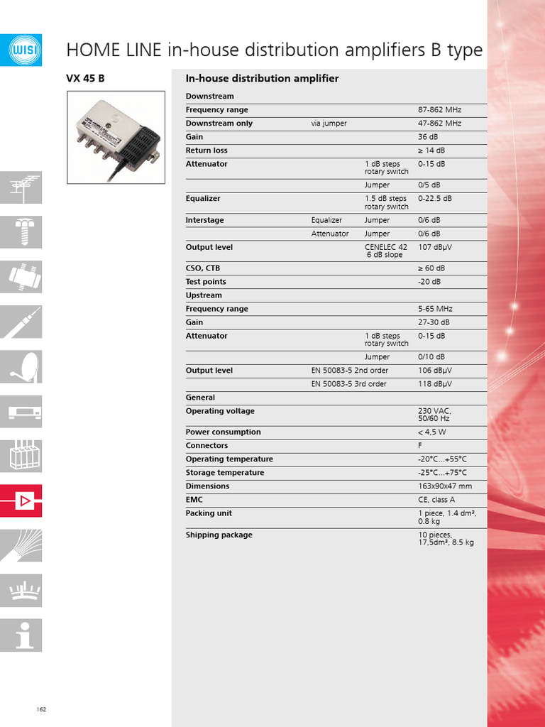 VX45B | PDF | Decibel | Amplifier