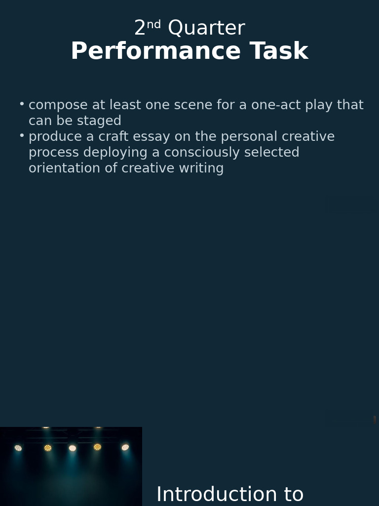 Introduction To Drama | PDF | Play (Theatre) | Theatre