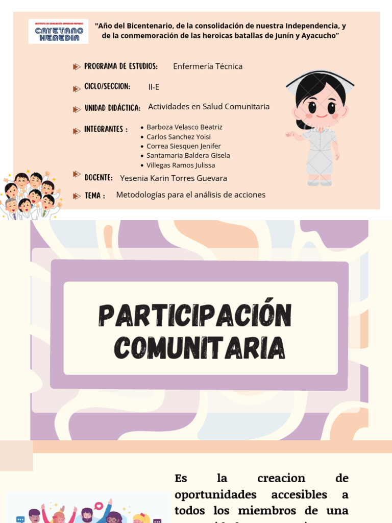 Participacion Comunitaria Metodologías - 20241016 - 224431 - 0000 - Compress | PDF | Violencia ...