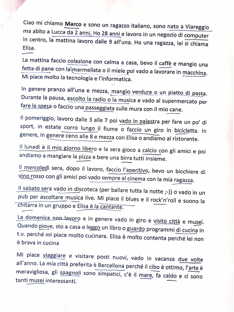 Marco e Anna | PDF