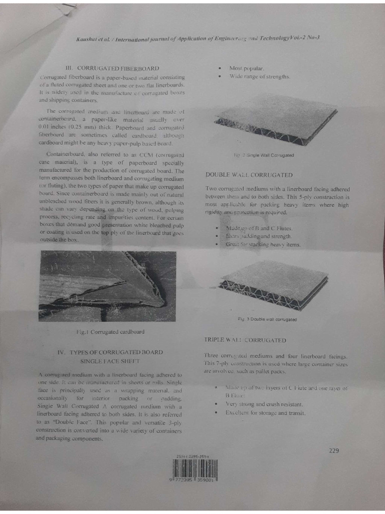 Unit 1 Corrugated Board | PDF