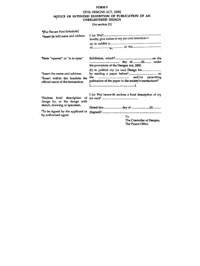 Form - 9 Design | PDF