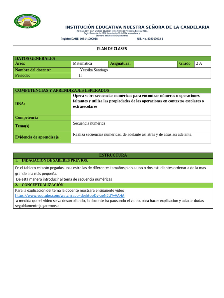 2 Periodo Matematica | PDF | Educación de la primera infancia | Geometría