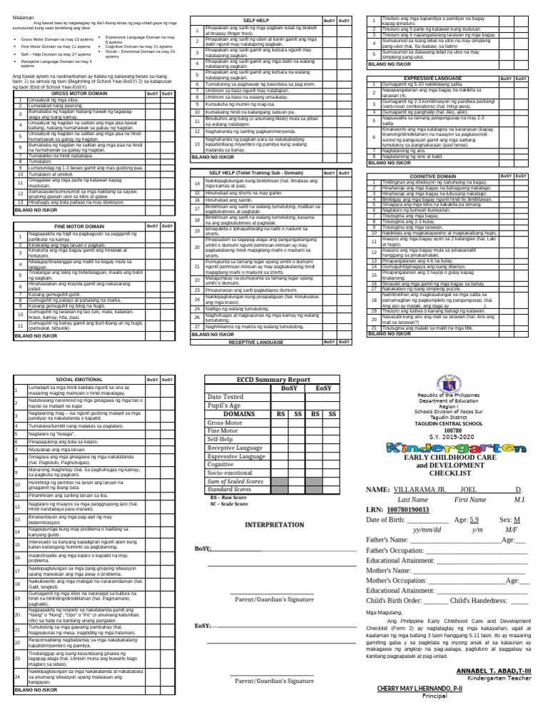 ECCD-Filipino EDITED | PDF