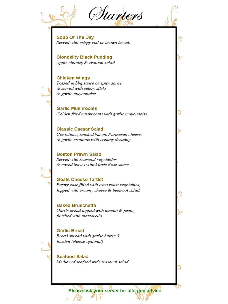 Ala CARTE | PDF